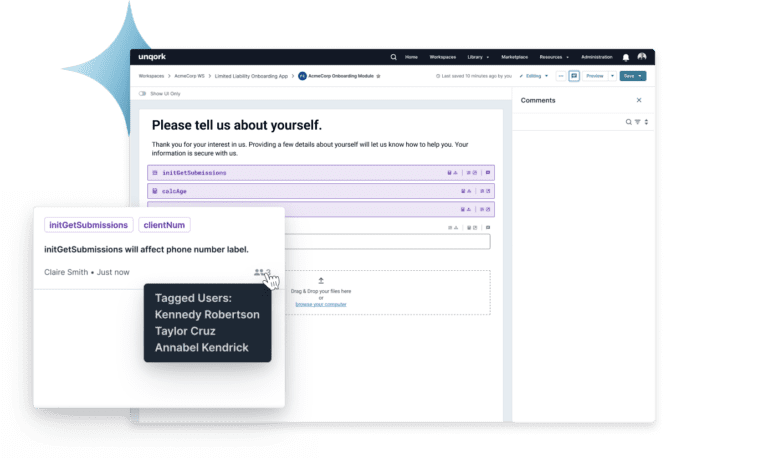 Build & Co-Create Applications | Unqork Enterprise Application ...